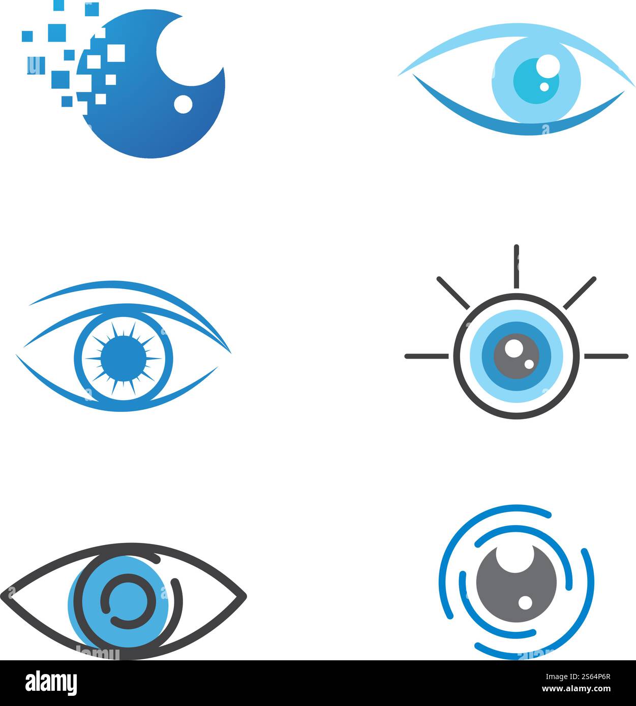 Eye logo vector flat design Stock Vector Image & Art - Alamy