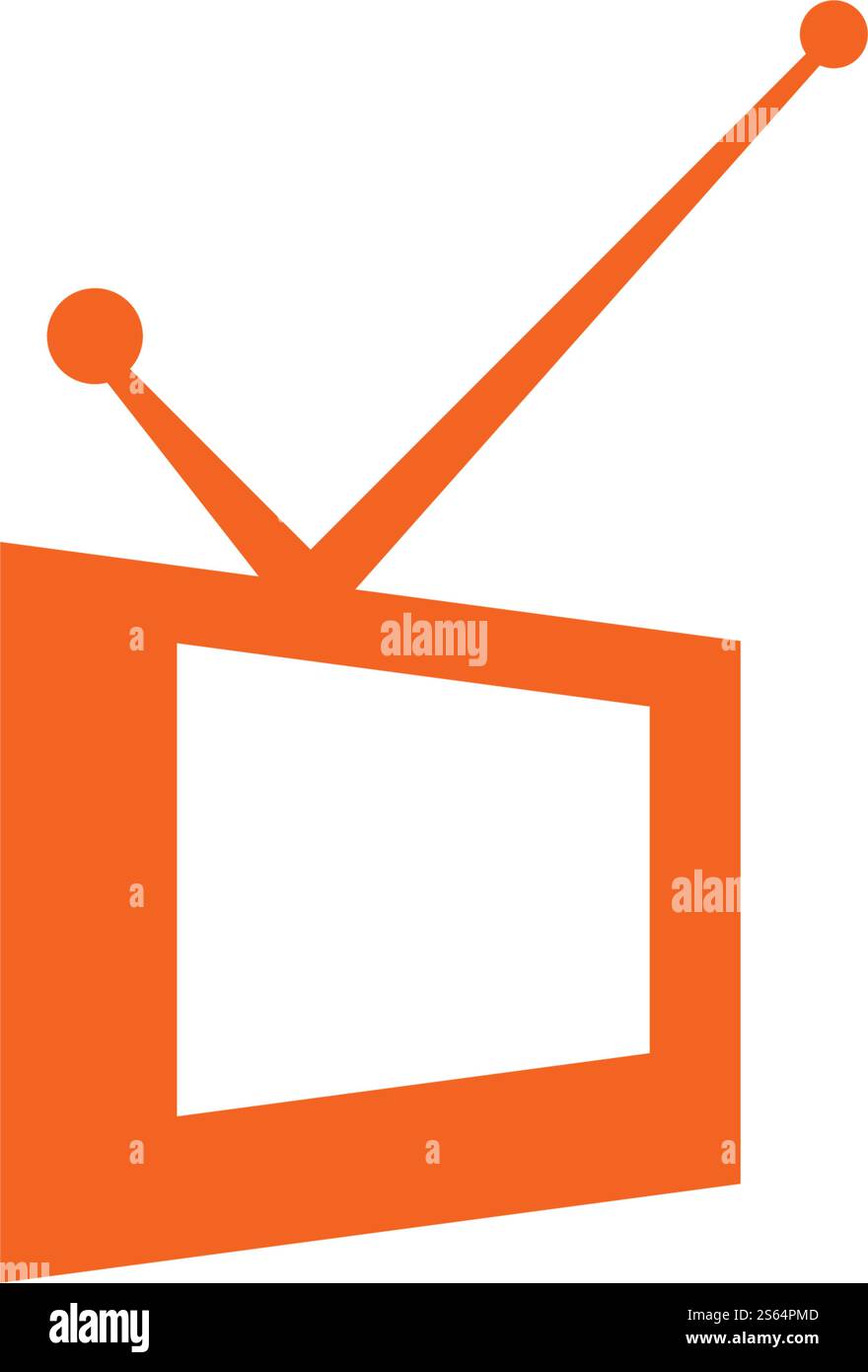TV logo vector flat design Stock Vector Image & Art - Alamy