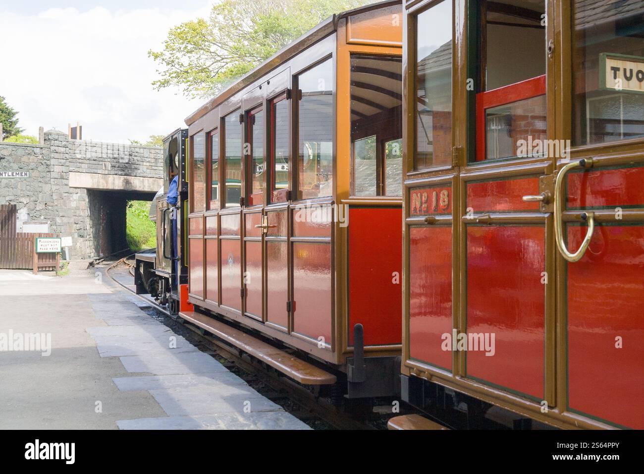 A steam train on the Talyllyn Railway Stock Photo - Alamy