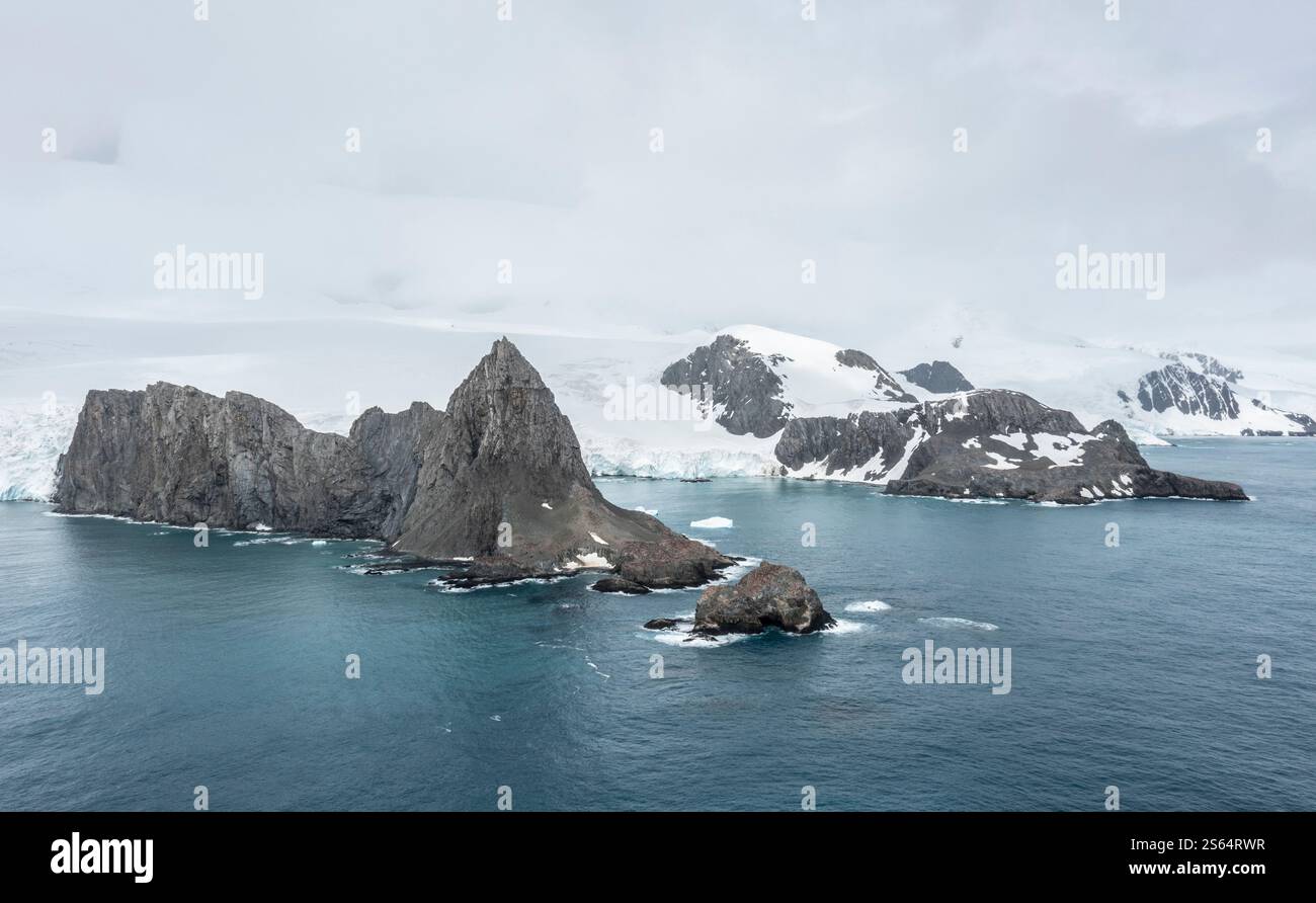 Aerial view of Point Wild, Elephant Island, Antarctica Stock Photo - Alamy