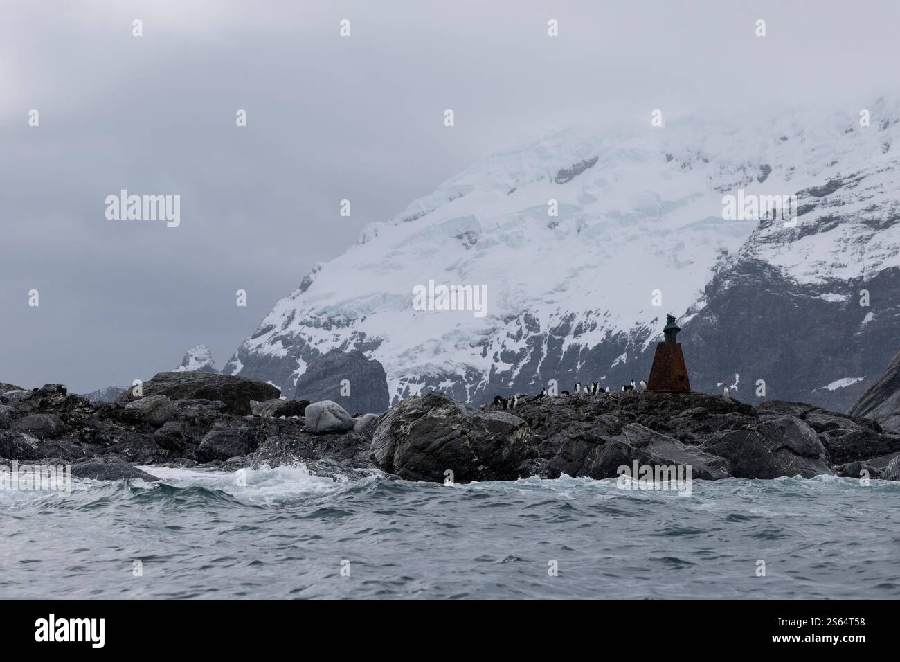 Monument to Chilean Lt. Luis Pardo who rescued the survivors of the ...