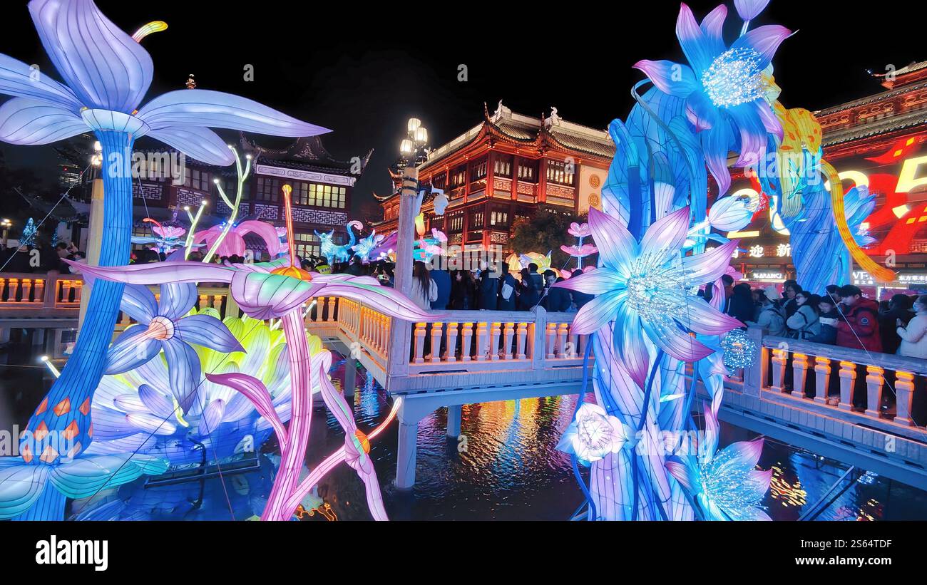 SHANGHAI, CHINA - JANUARY 14, 2025 - Tourists visit the Chinese lunar ...