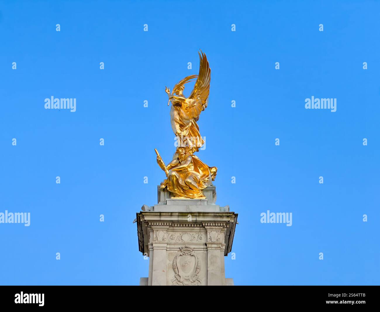 Close-up of the Winged Victory statue, a prominent feature of the Queen ...