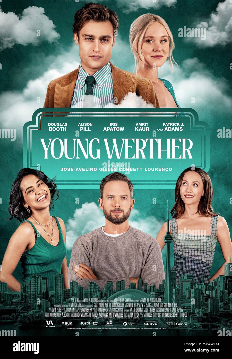 YOUNG WERTHER, Canadian poster, top from left: Douglas Booth, Alison ...