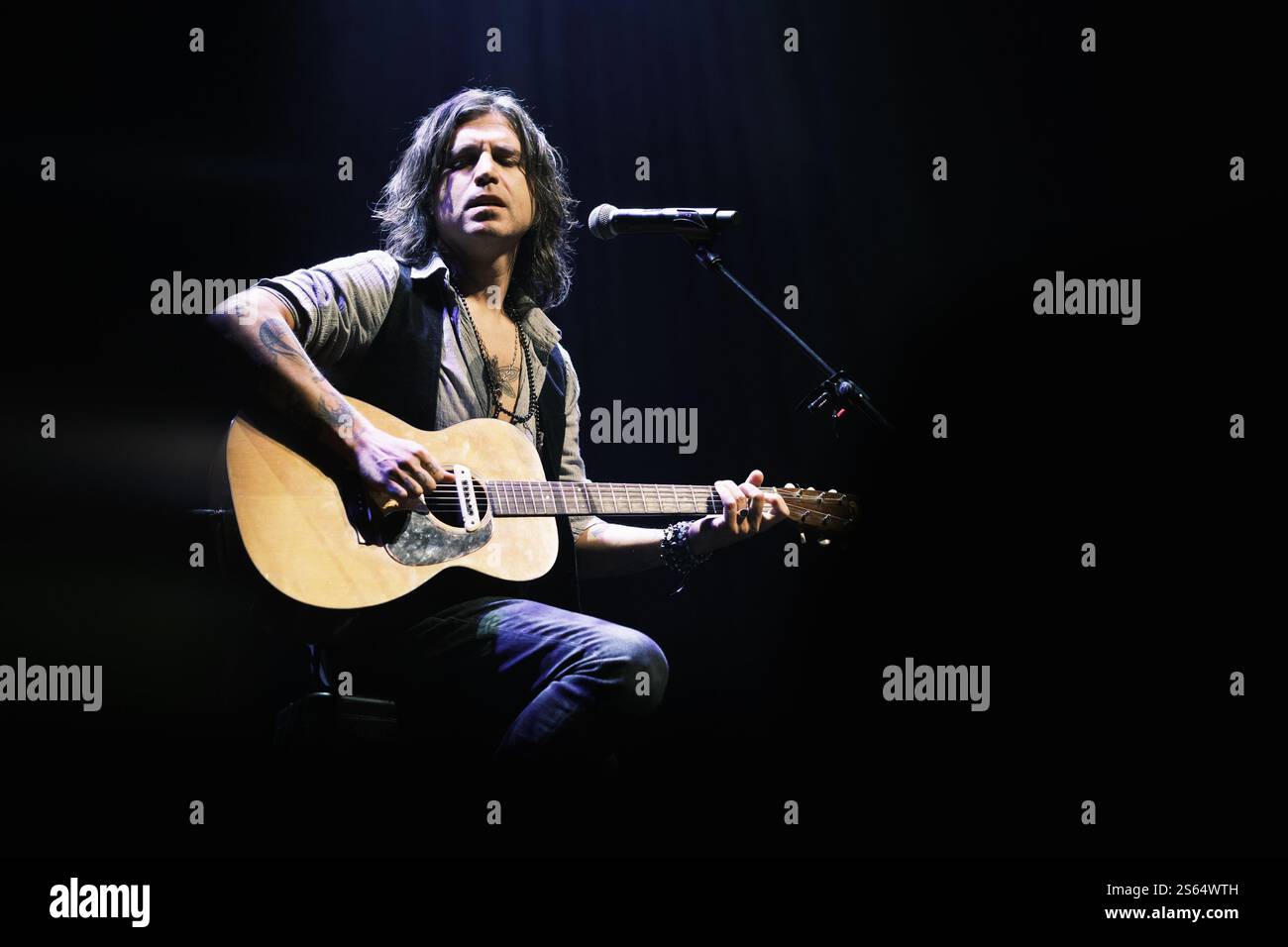 Madrid, Spain. 15th Jan, 2025. The singer Raul Gutierre, from the group ...