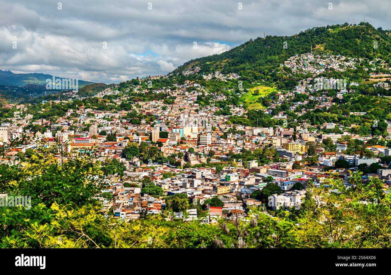 Skyline of Tegucigalpa from Cerro Juana Lainez. The Capital City of ...