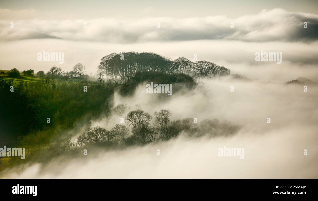 Cloud inversion and mist Stock Photo - Alamy