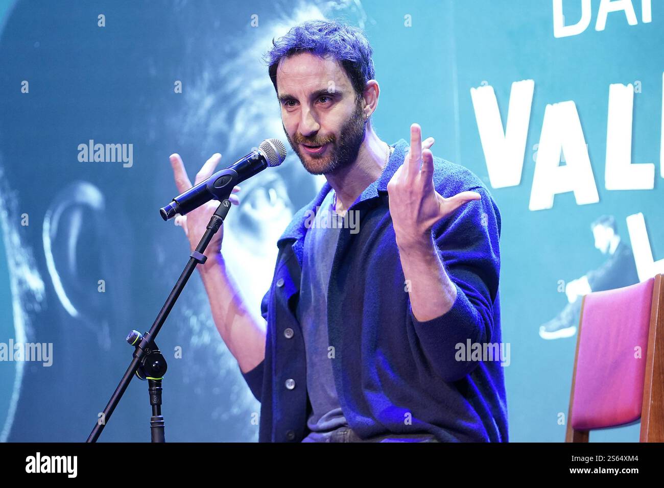 Madrid, Spain. 13th Jan, 2025. Spanish actor Dani Rovira attends to the ...