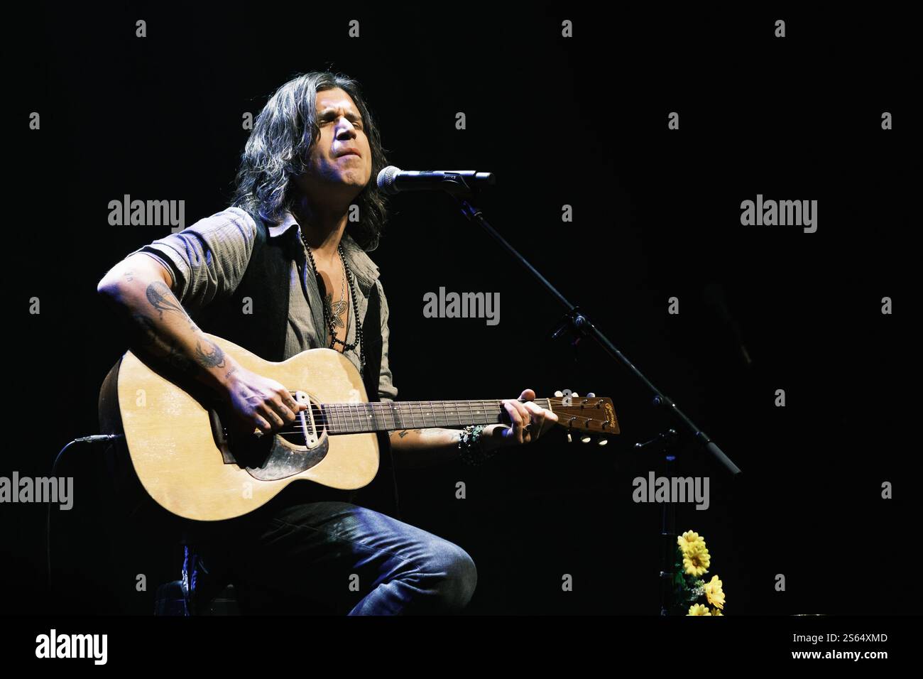 Madrid, Spain. 15th Jan, 2025. The singer Raul Gutierre, from the group ...