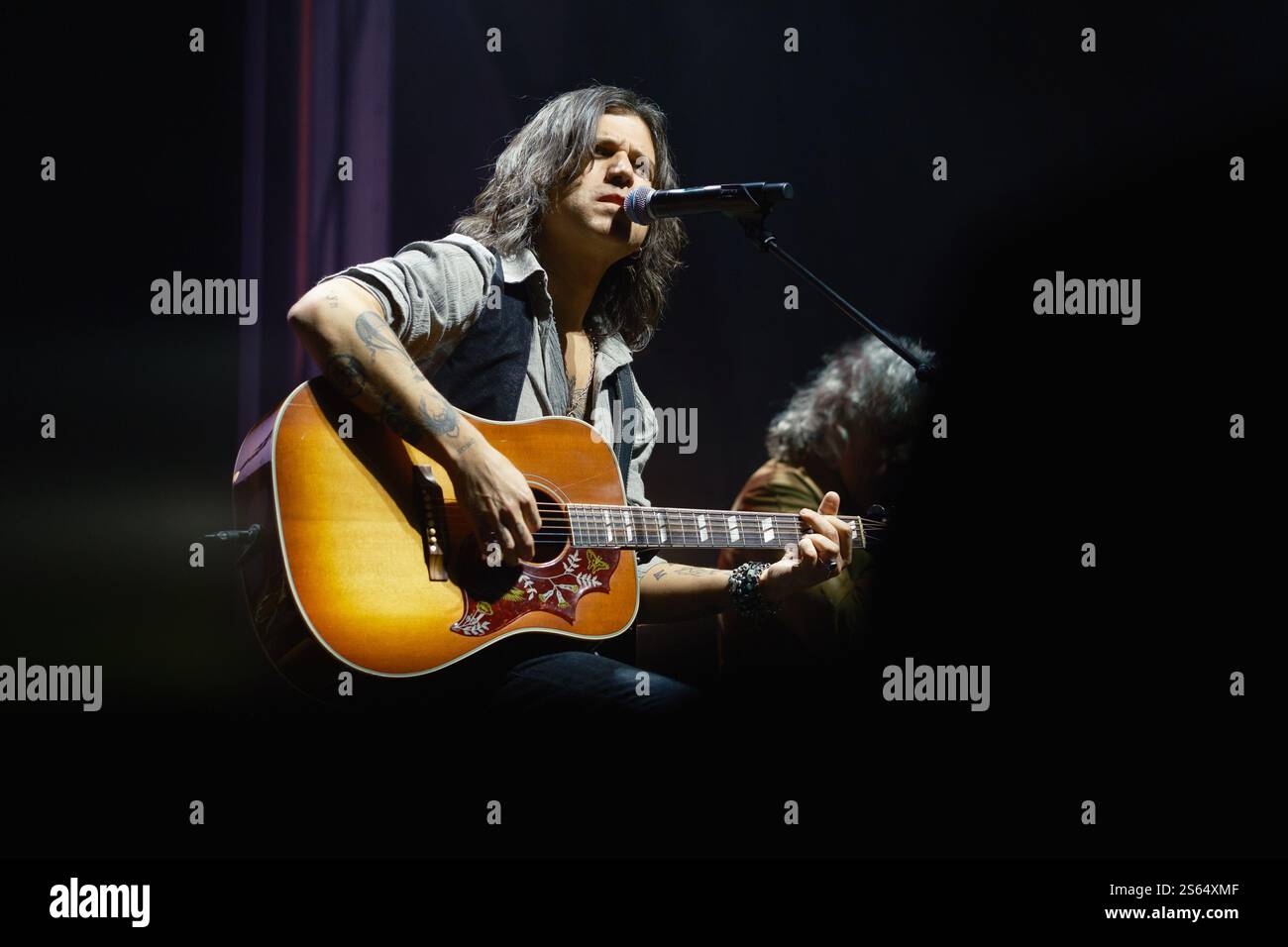 Madrid, Spain. 15th Jan, 2025. The singer Raul Gutierre, from the group ...