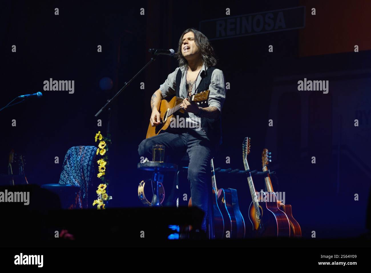 Madrid, Spain. 15th Jan, 2025. The singer Raul Gutierre, from the group ...