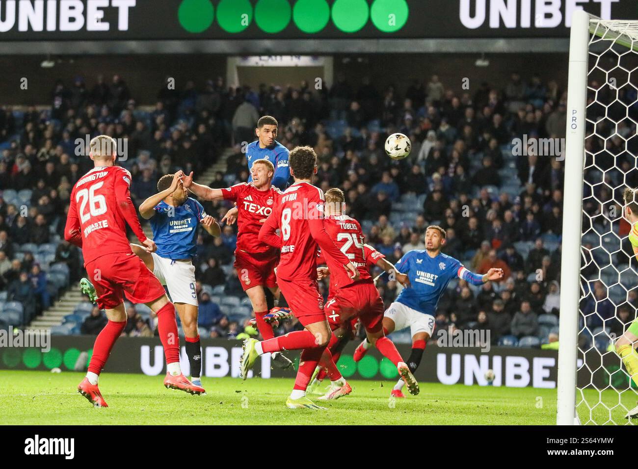 Glasgow, UK. 15th Jan, 2025. Rangers fc played Aberdeen FC in a William ...