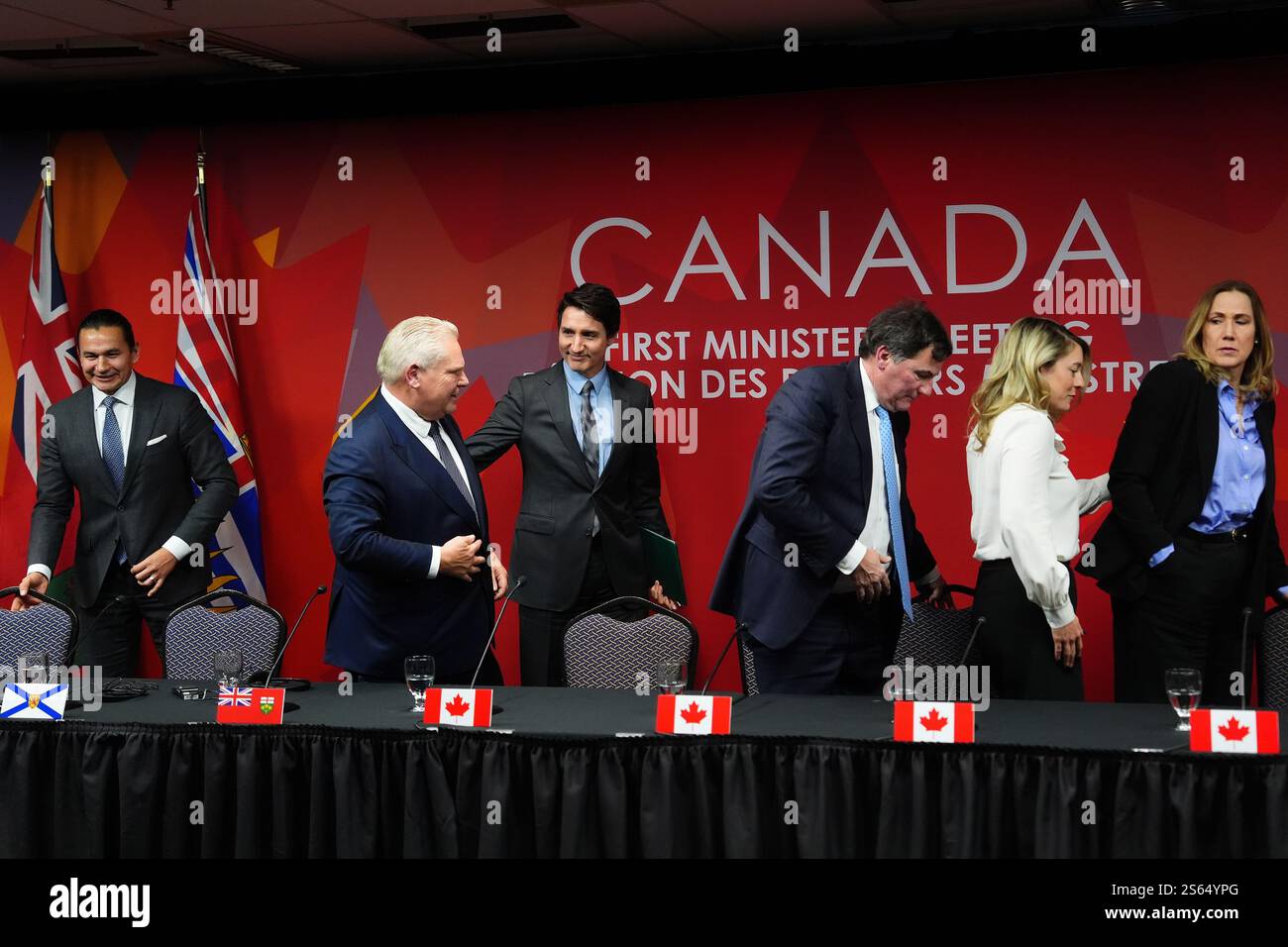 Ottawa, Canada. 15th Jan, 2025. Prime Minister Justin Trudeau and ...