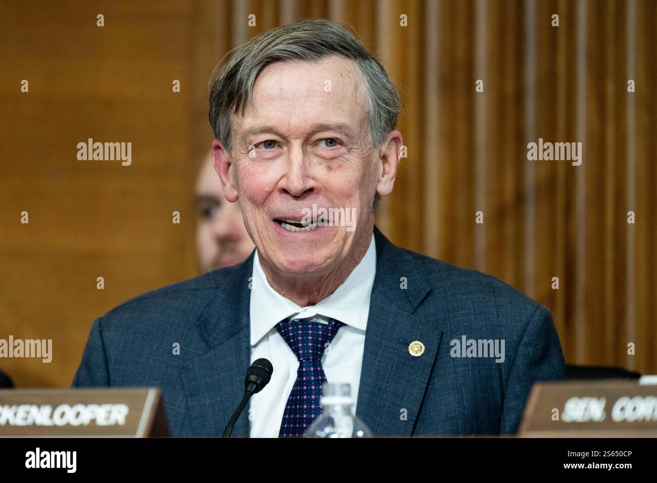 U.S. Senator John Hickenlooper (D-CO) speaking at a Senate Energy and ...