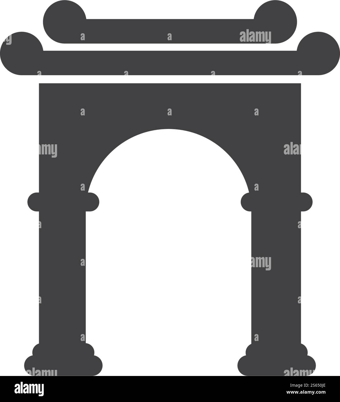 House gate illustration Cut Out Stock Images & Pictures - Alamy