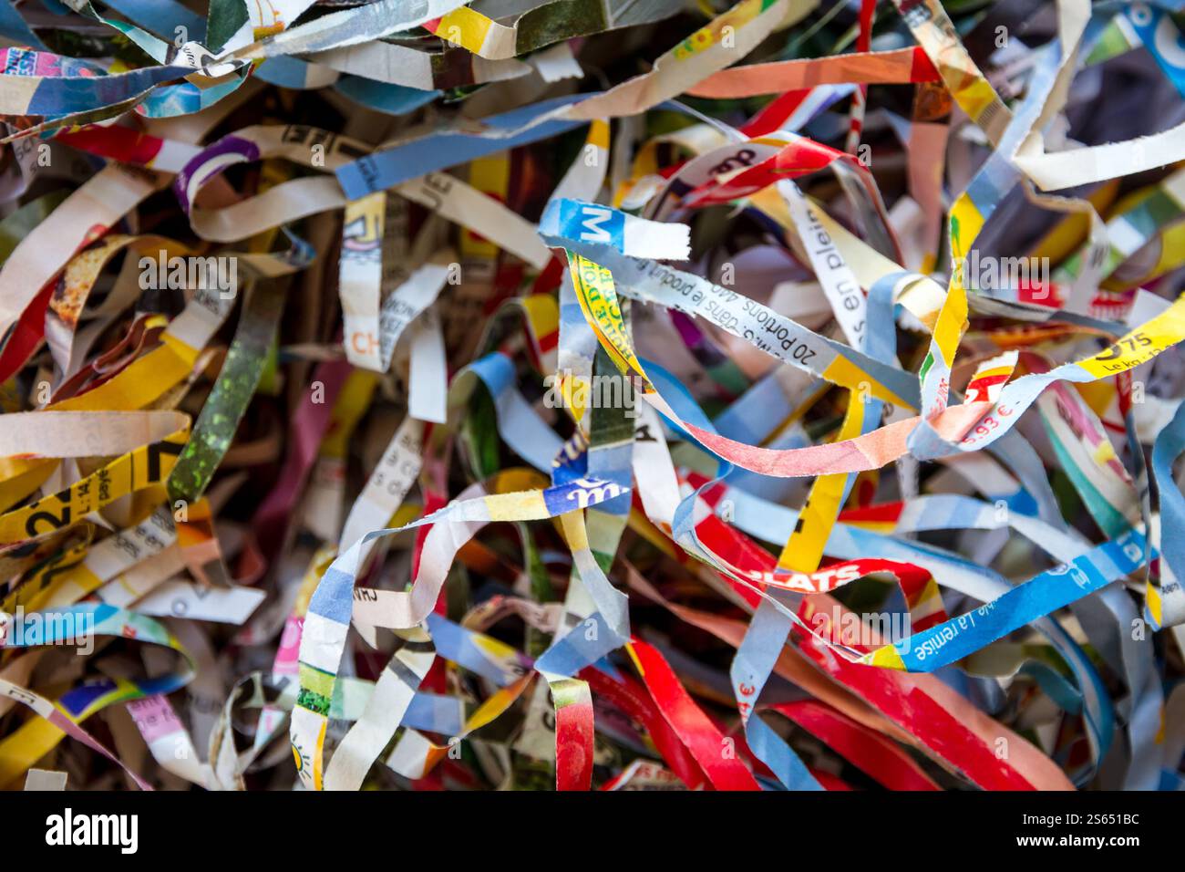 Colorful shredded papers wallpaper. Macro view background. Colorful ...