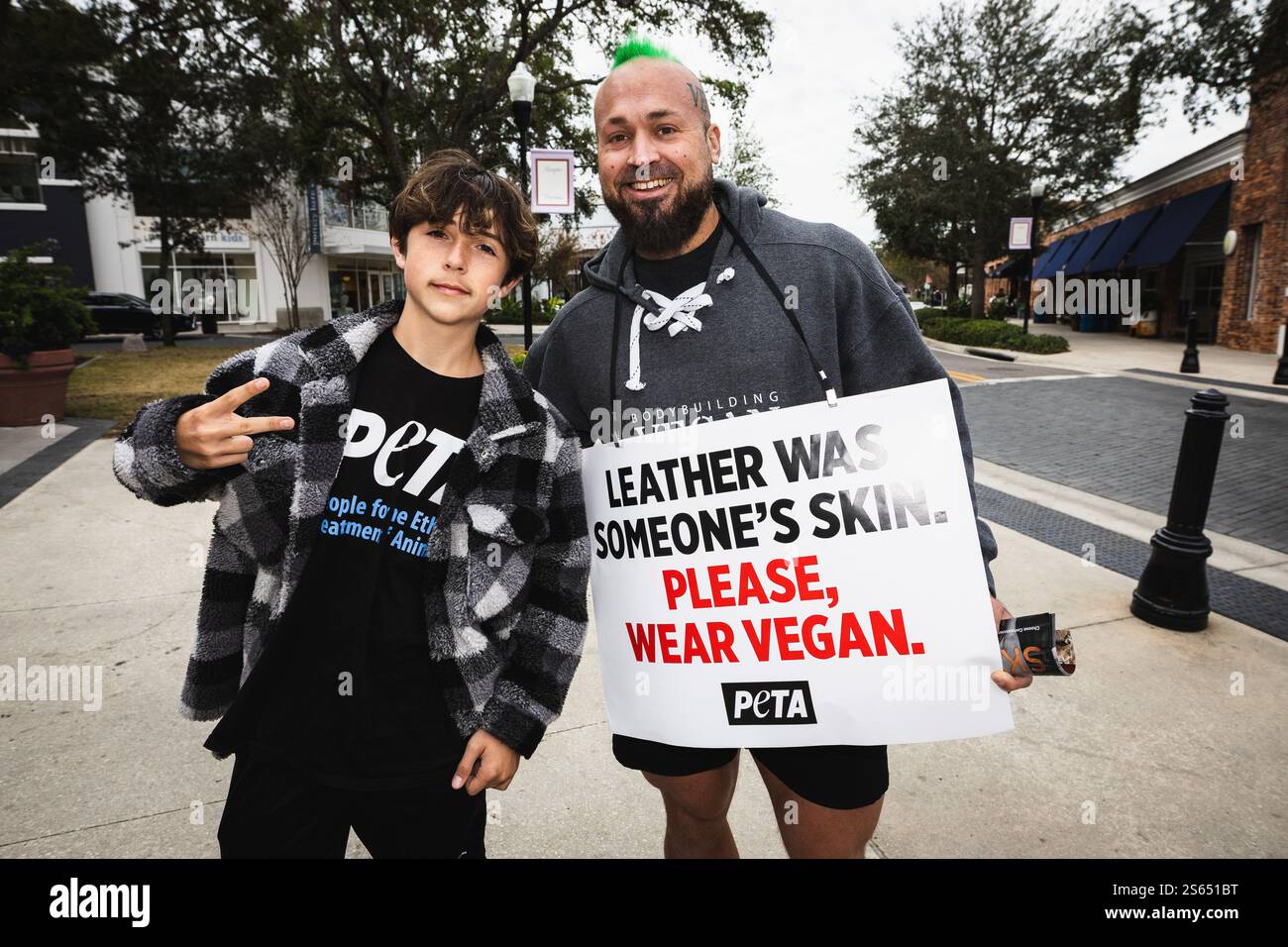 January 15, 2025, Tampa, Florida, USA: Members of PETA (People for the ...