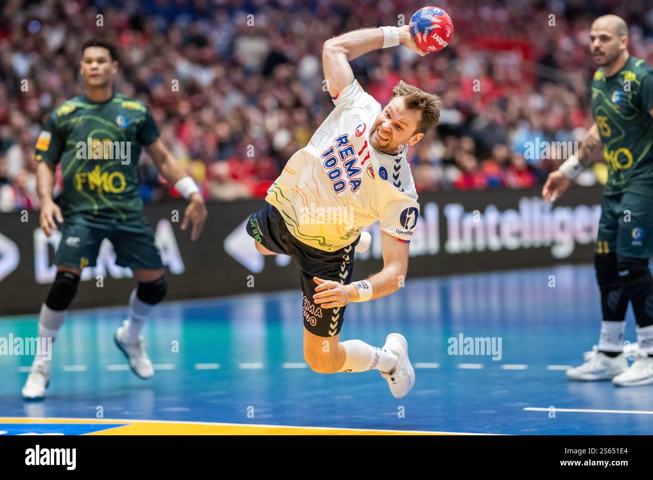 250115 Petter Øverby of Norway during the 2025 IHF World Men's Handball ...