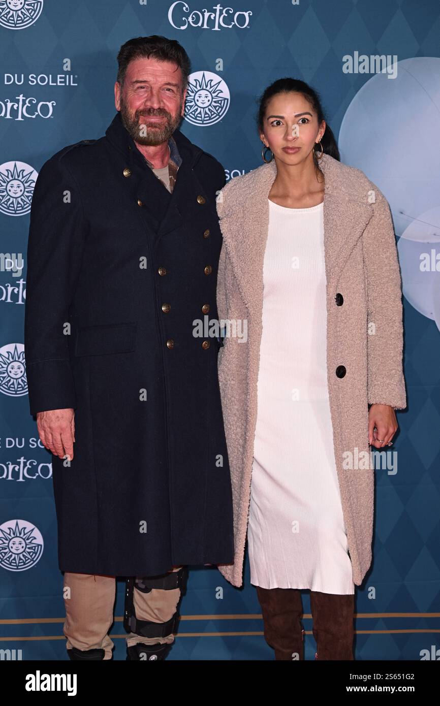 London, UK. January 15th, 2025. Nick Knowles and Katie Dadzie arriving ...