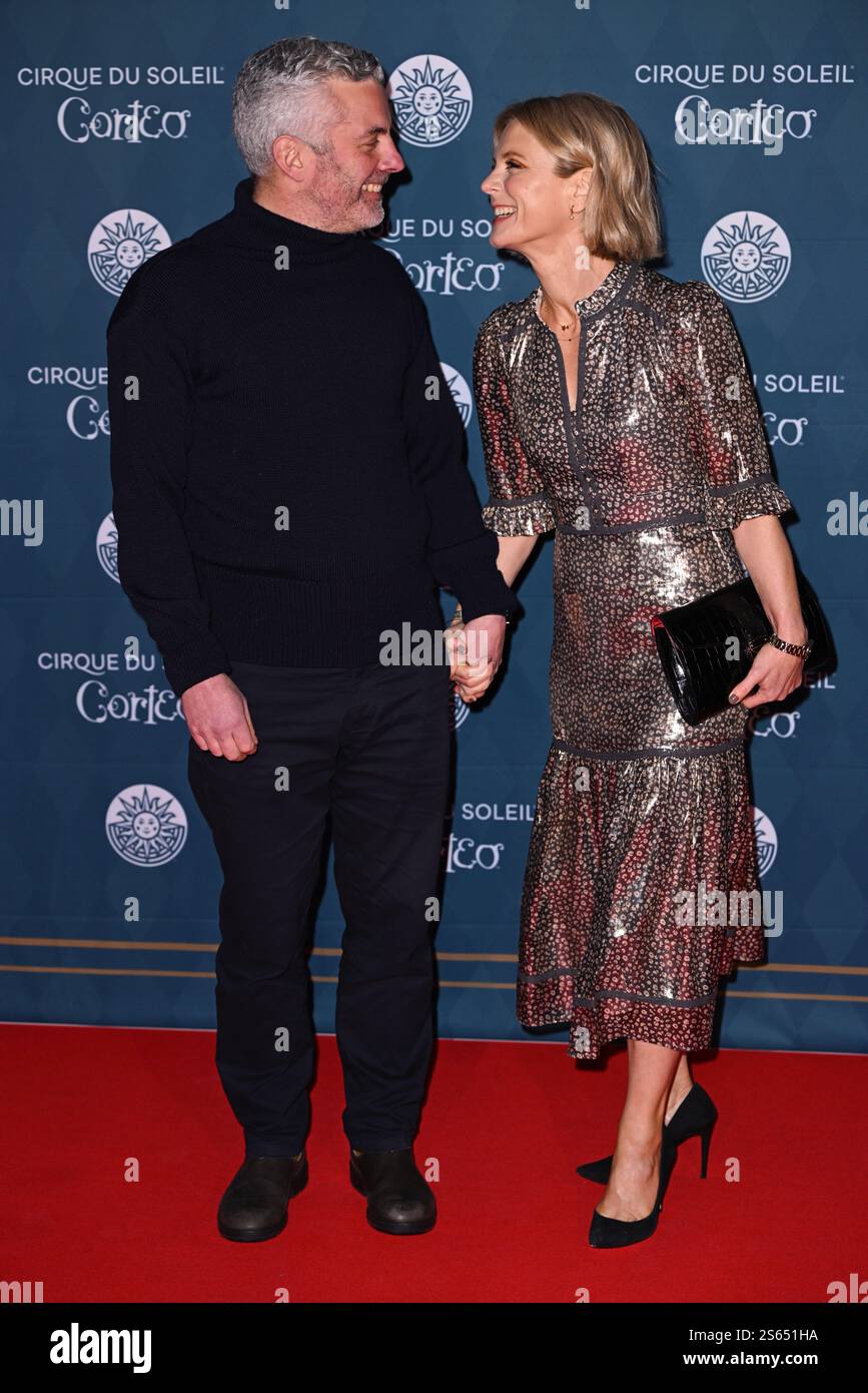 London, UK. January 15th, 2025. Jonathan Stadlen and Emilia Fox ...
