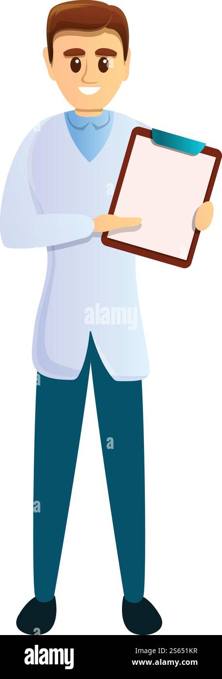 Doctor patient card icon. Cartoon of doctor patient card vector icon ...