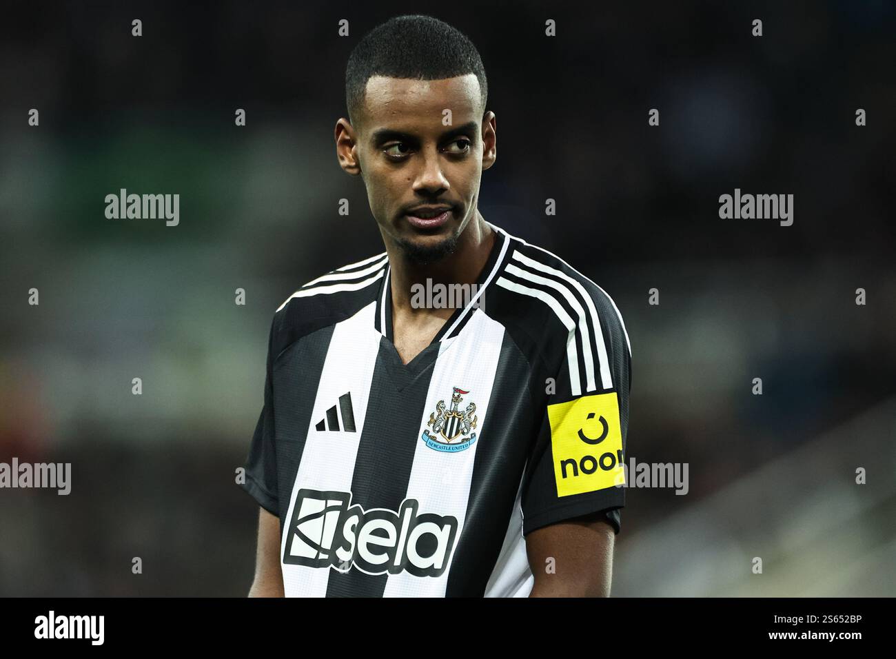 Newcastle, UK. 15th Jan, 2025. Alexander Isak of Newcastle United ...