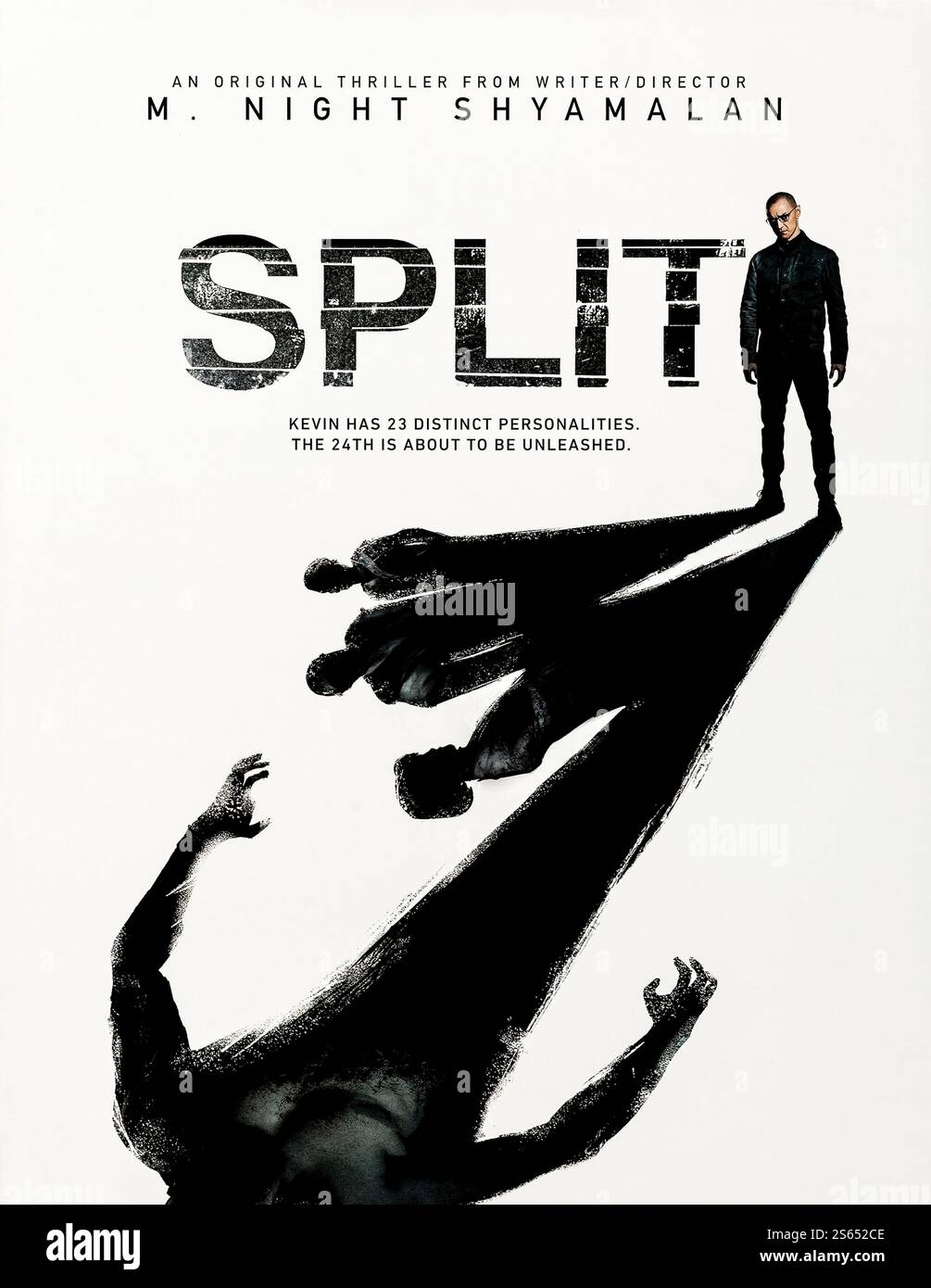 Split (2016) directed by M. Night Shyamalan and starring James McAvoy, Anya Taylor-Joy, and ...