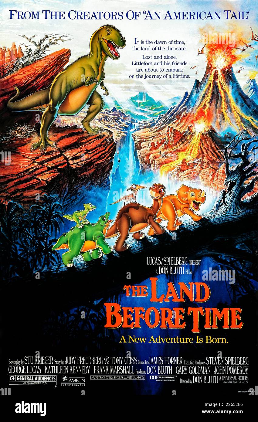 The land before time (1988) poster hi-res stock photography and images ...