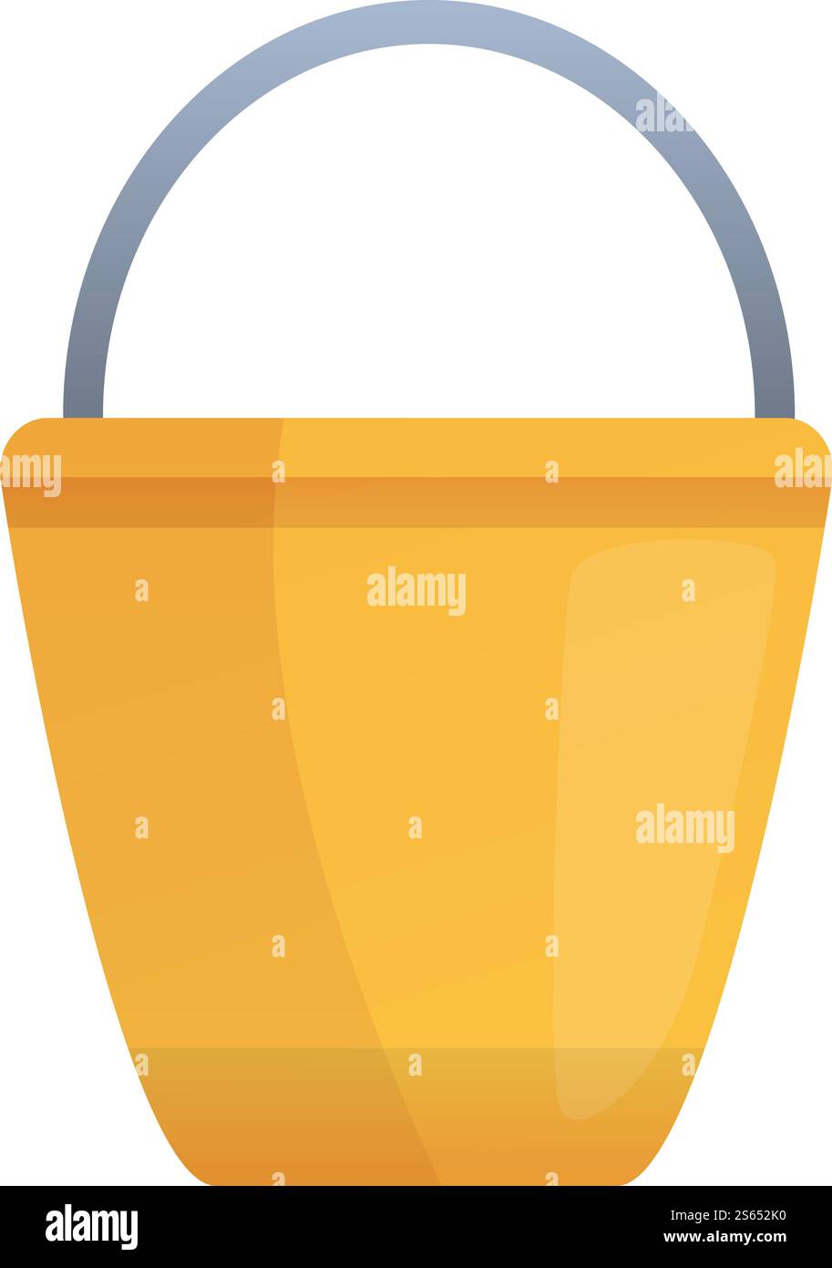 Metal bucket icon. Cartoon of metal bucket vector icon for web design ...