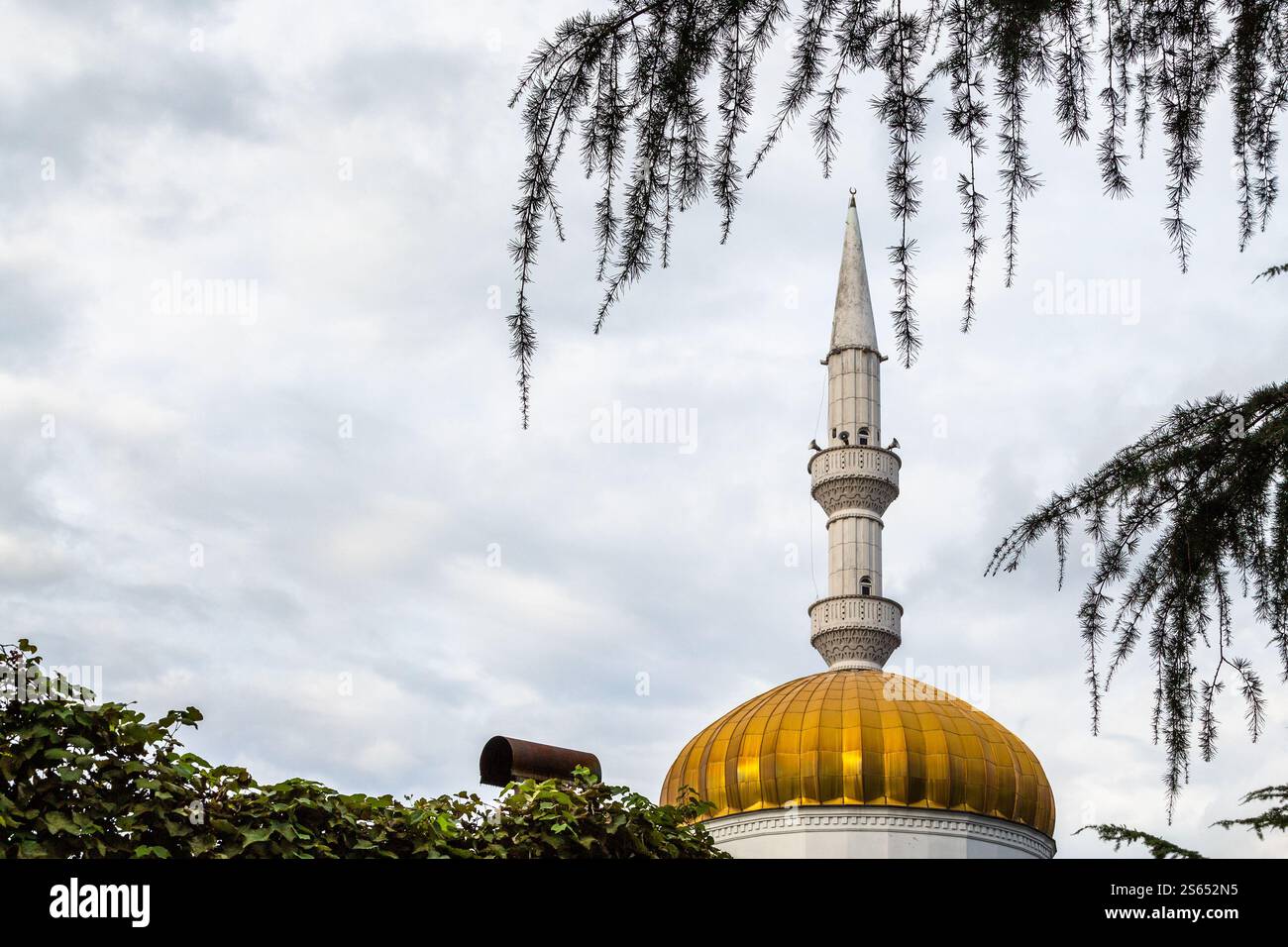 travel to Georgia - dome and minaret of Orta Djame mosque in Batumi ...