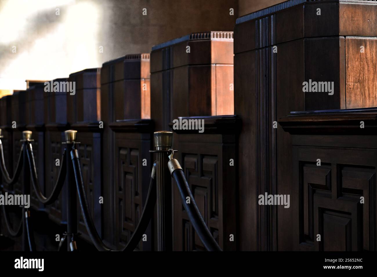 LOS ANGELES, CALIFORNIA - 2 DEC 2024: Detail of the old Ticket booth ...