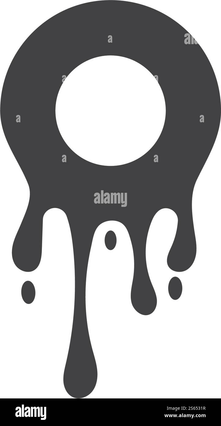 Dripping liquid icon vector design Stock Vector Image & Art - Alamy