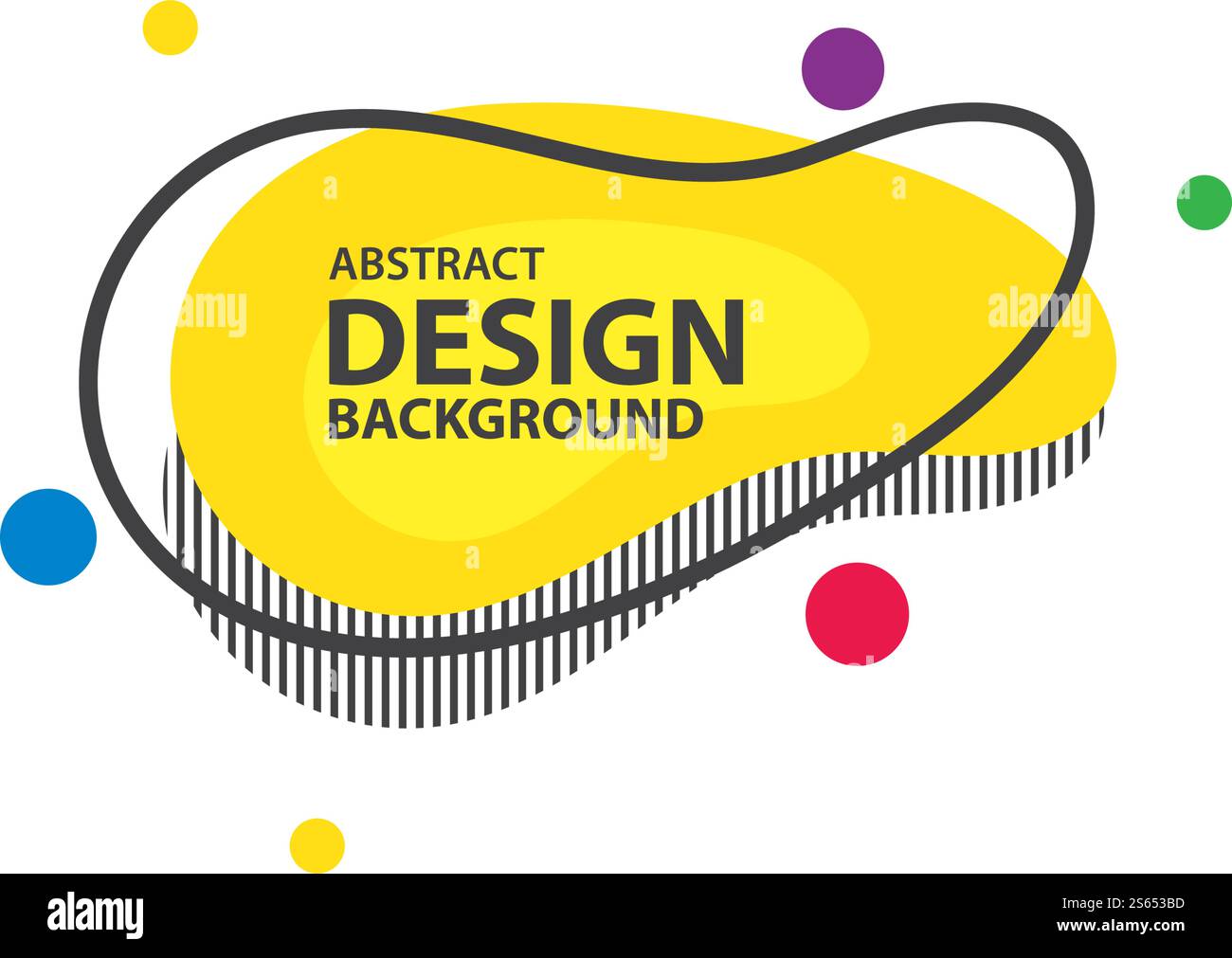 Abstract shape background frame vector design template Stock Vector ...