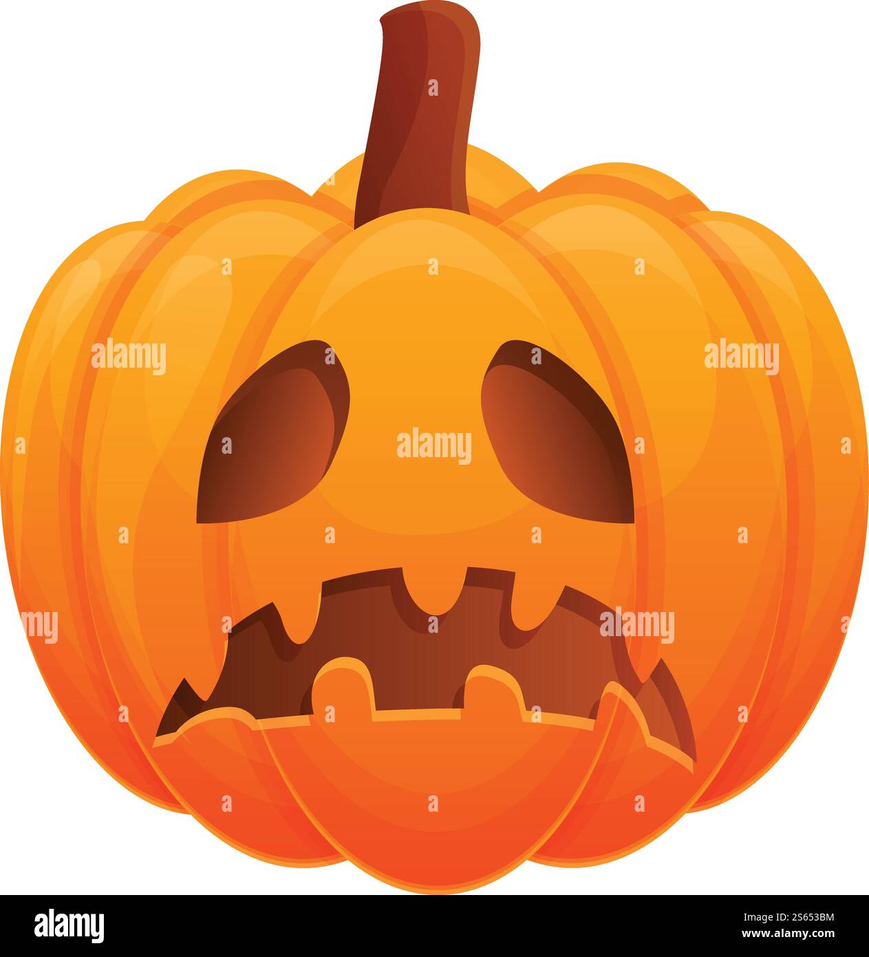 Jack sad pumpkin icon. Cartoon of jack sad pumpkin vector icon for web ...