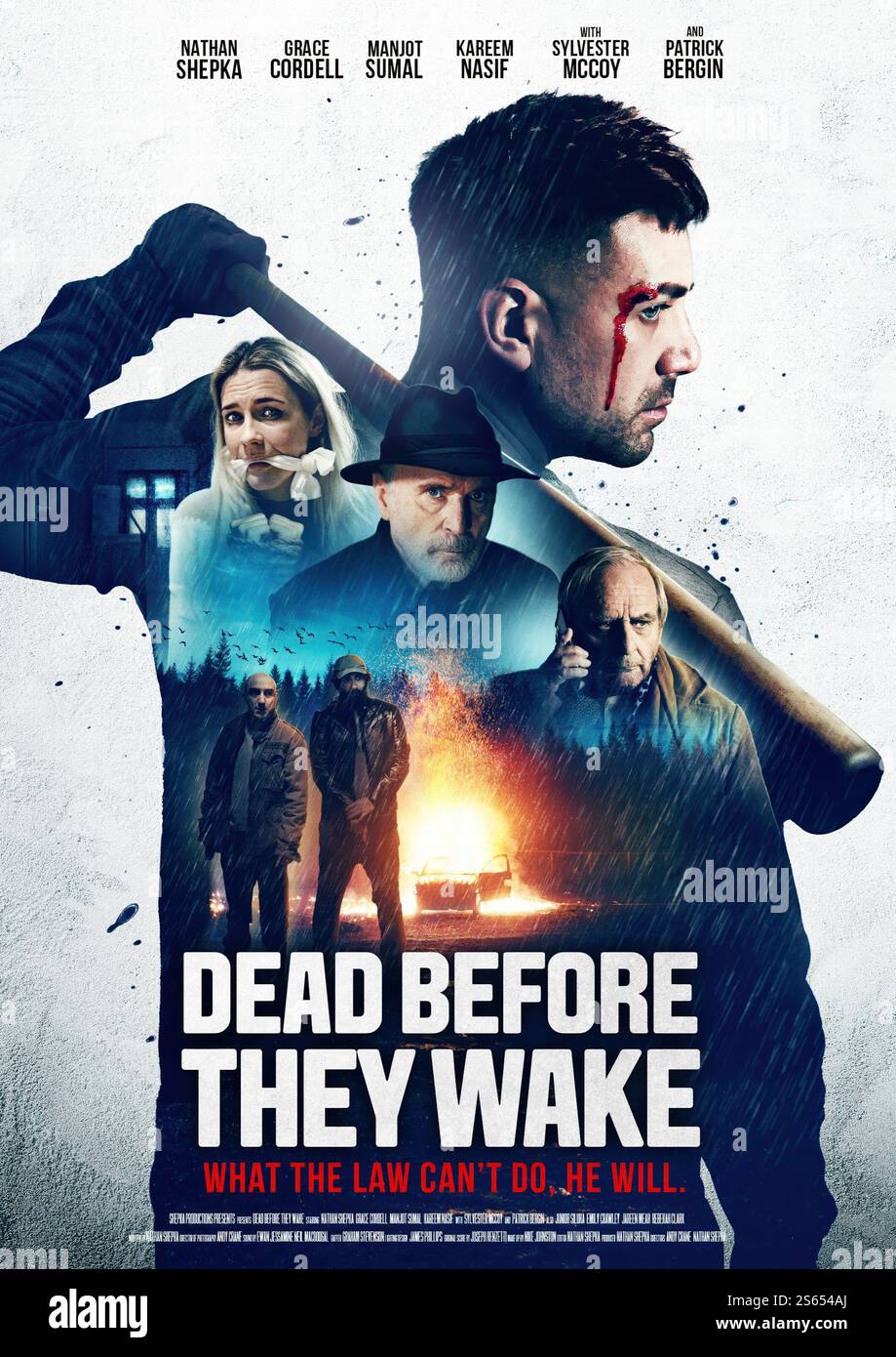 DEAD BEFORE THEY WAKE, poster, top: Nathan Shepka, middle from left ...