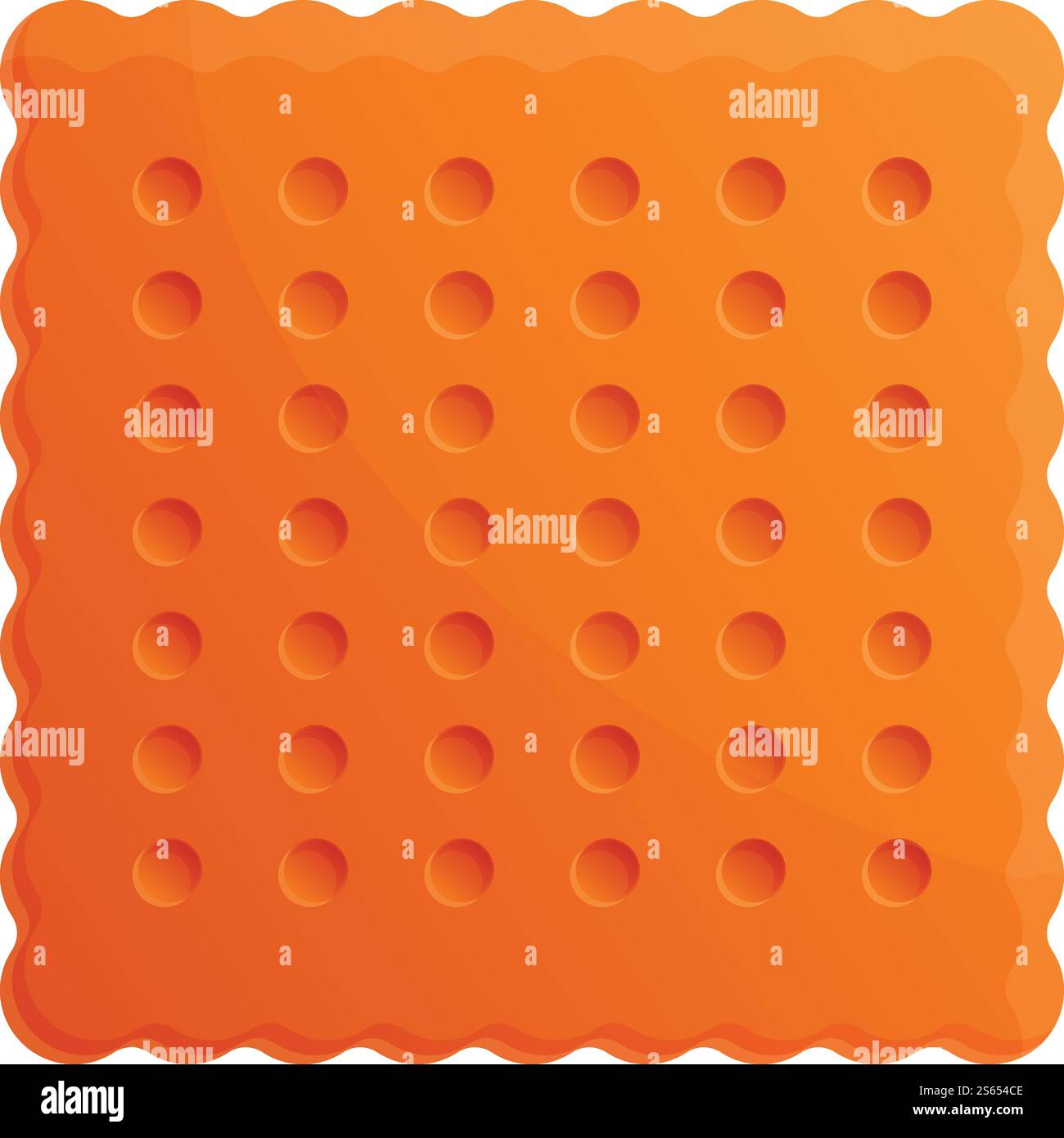 Square cracker icon. Cartoon of square cracker vector icon for web ...