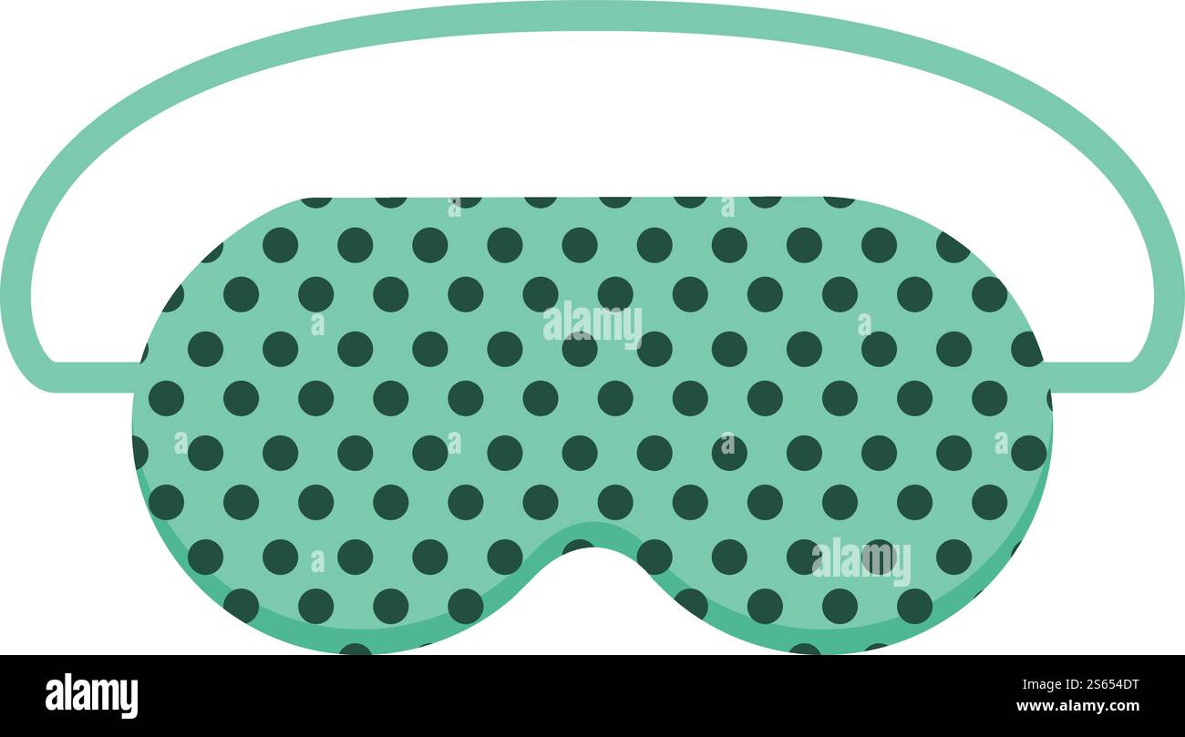 Dotted sleeping mask icon. Cartoon of dotted sleeping mask vector icon ...