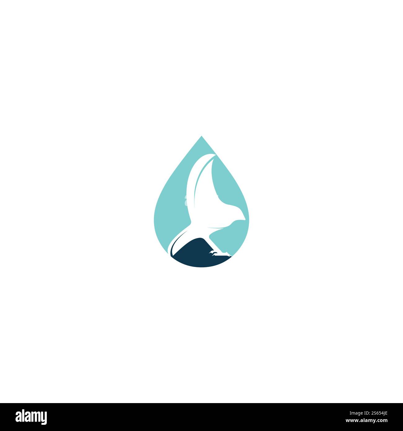 Bird drop vector logo design Stock Vector Image & Art - Alamy