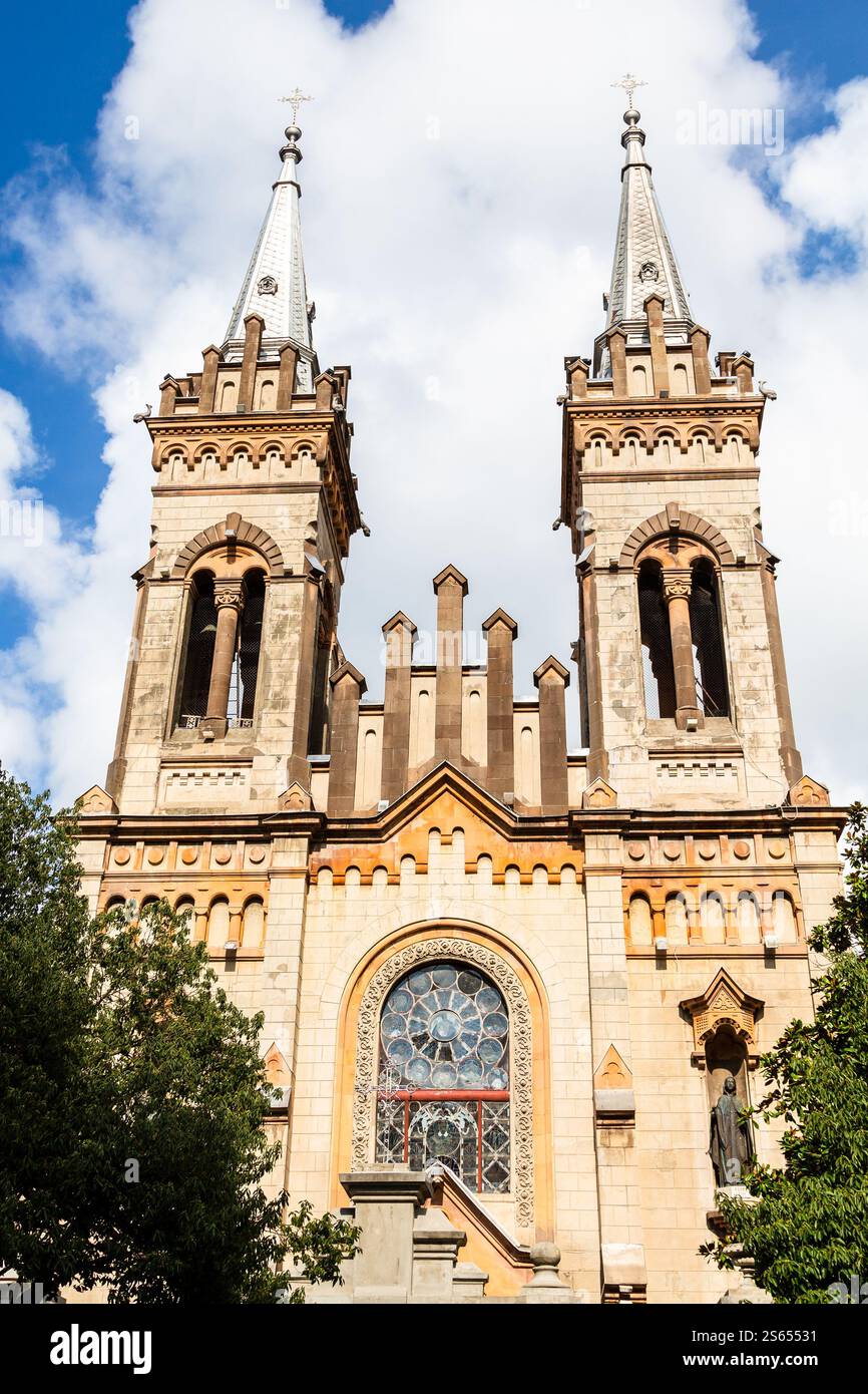 travel to Georgia - front view of Batumi Cathedral of the Mother of God ...