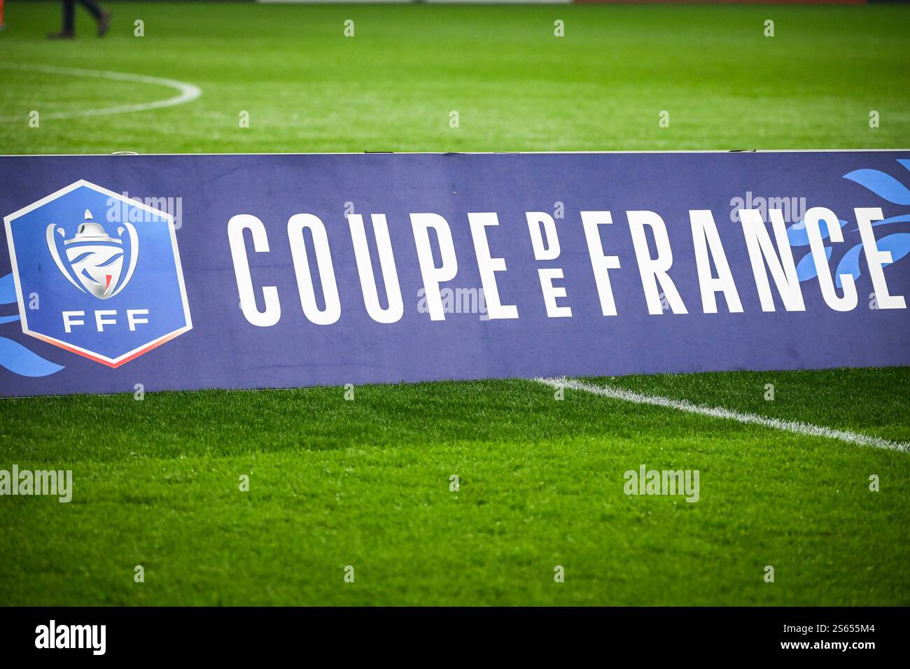 Illustration during the French Cup, round of 32 football match between ...