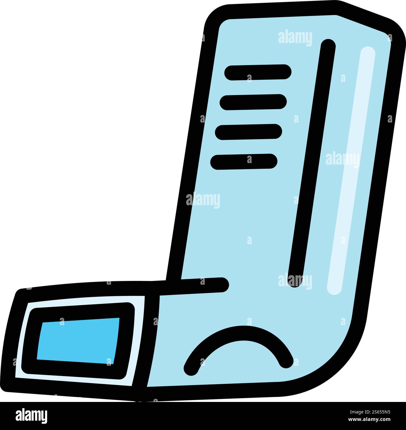Inhaler icon. Outline inhaler vector icon for web design isolated on ...