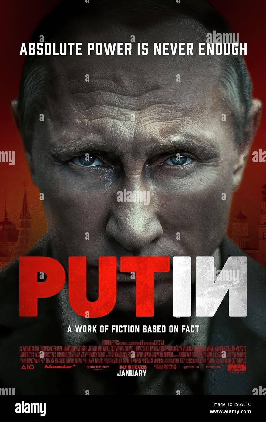PUTIN, poster, Slawomir Sobala as Vladimir Putin, 2024. © Horizon ...
