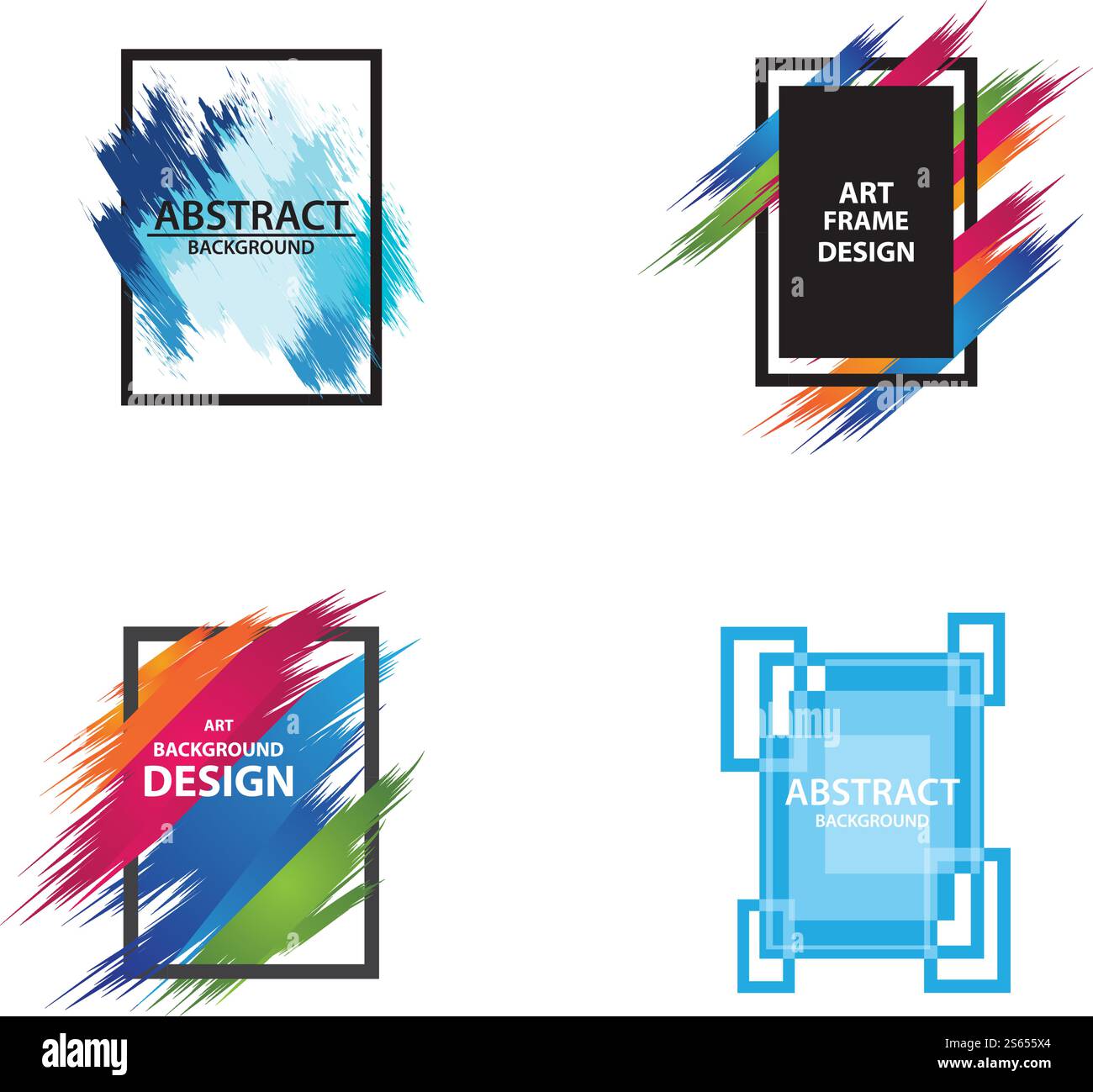 Abstract shape background frame vector design template Stock Vector Image & Art - Alamy