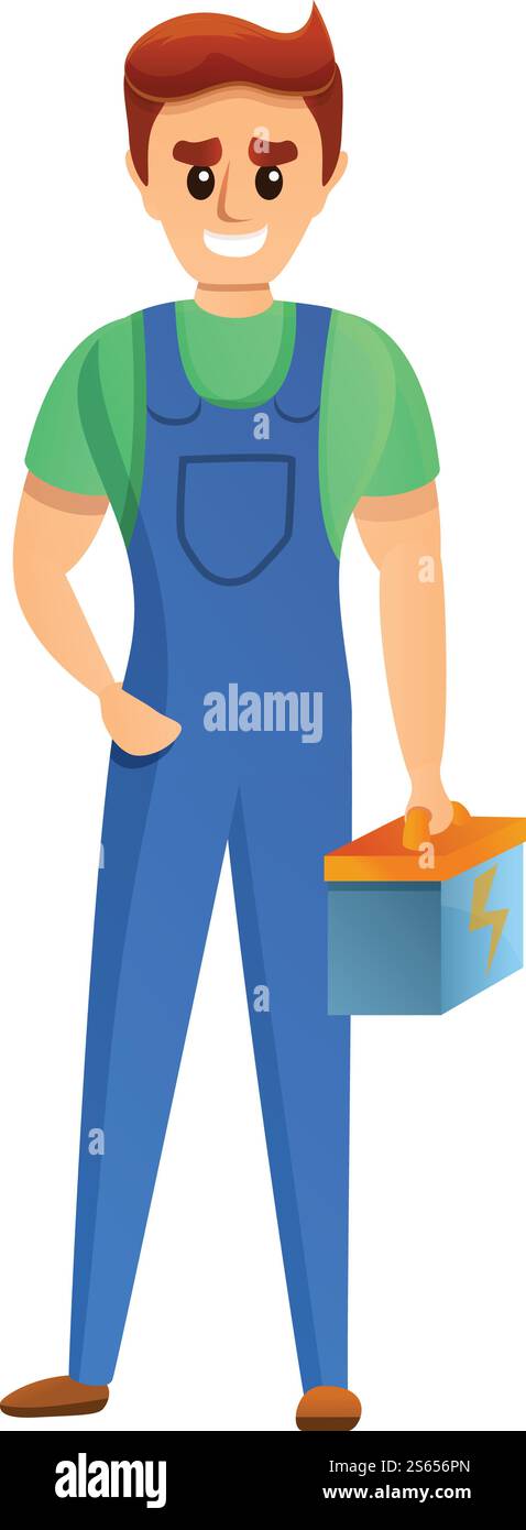Electrical worker icon. Cartoon of electrical worker vector icon for ...