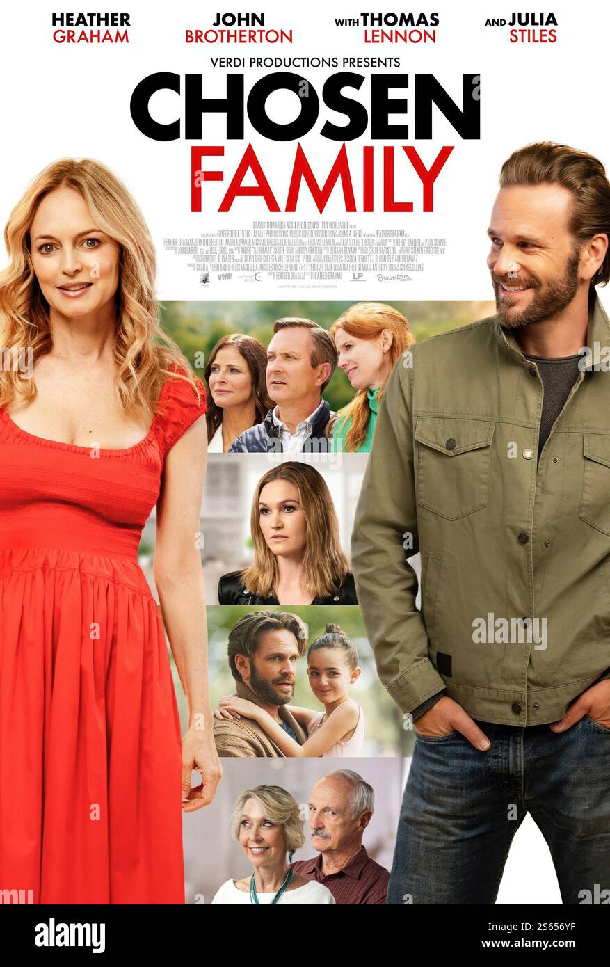 CHOSEN FAMILY, US poster, front, from left: Heather Graham, John ...