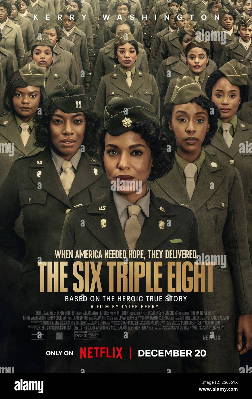 THE SIX TRIPLE EIGHT, US poster, from left: Shanice Shantay, Moriah ...