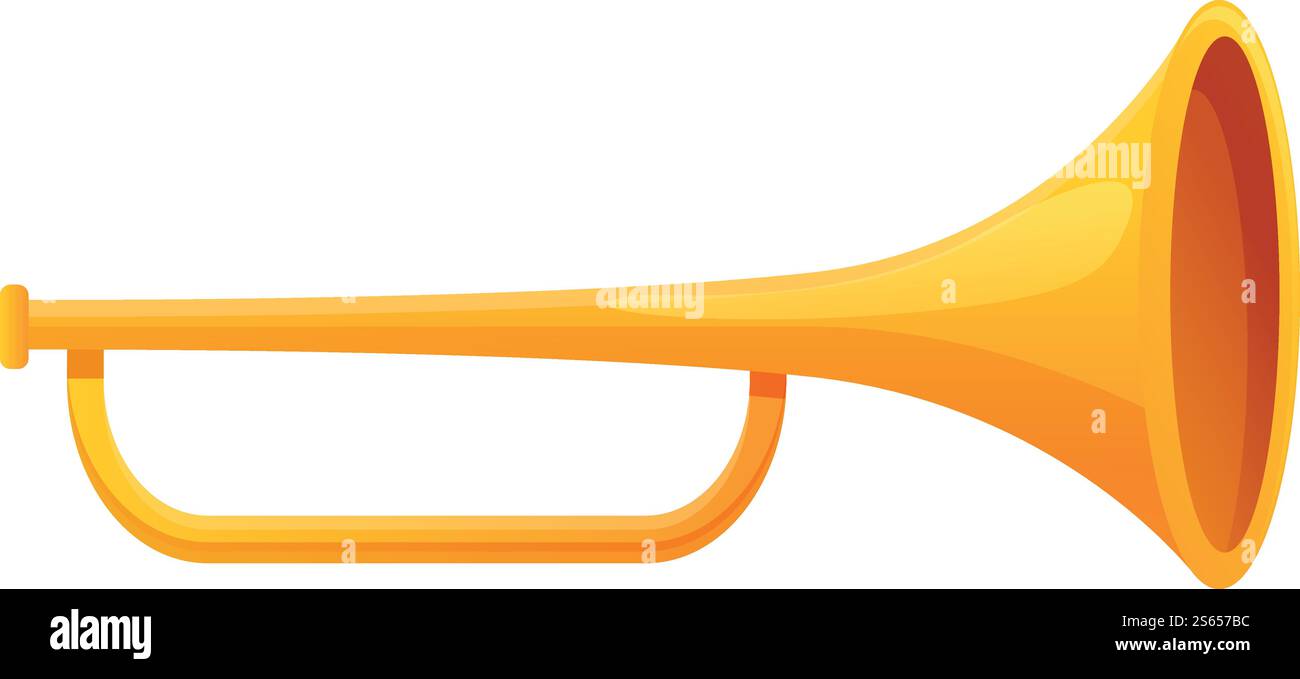 Mexican trumpet icon. Cartoon of mexican trumpet vector icon for web ...