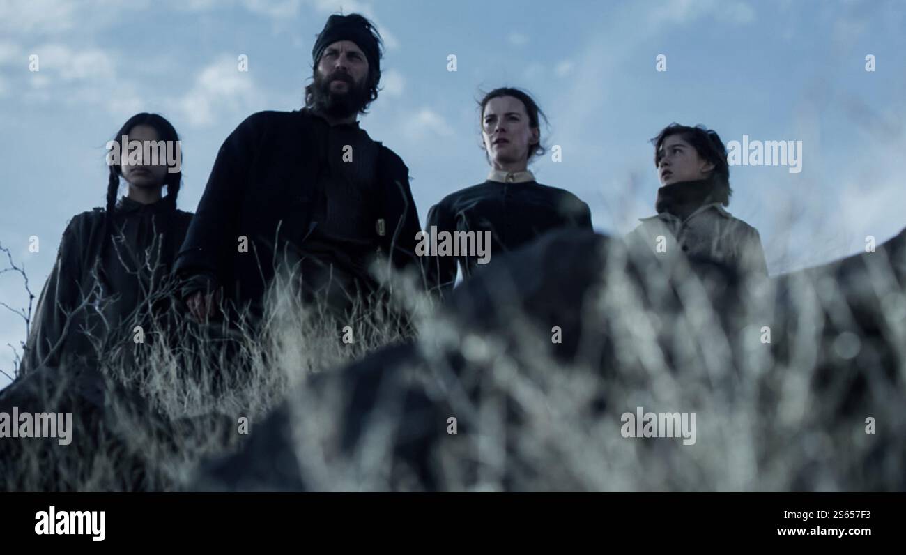 AMERICAN PRIMEVAL, from left: Shawnee Pourier, Taylor Kitsch, Betty ...