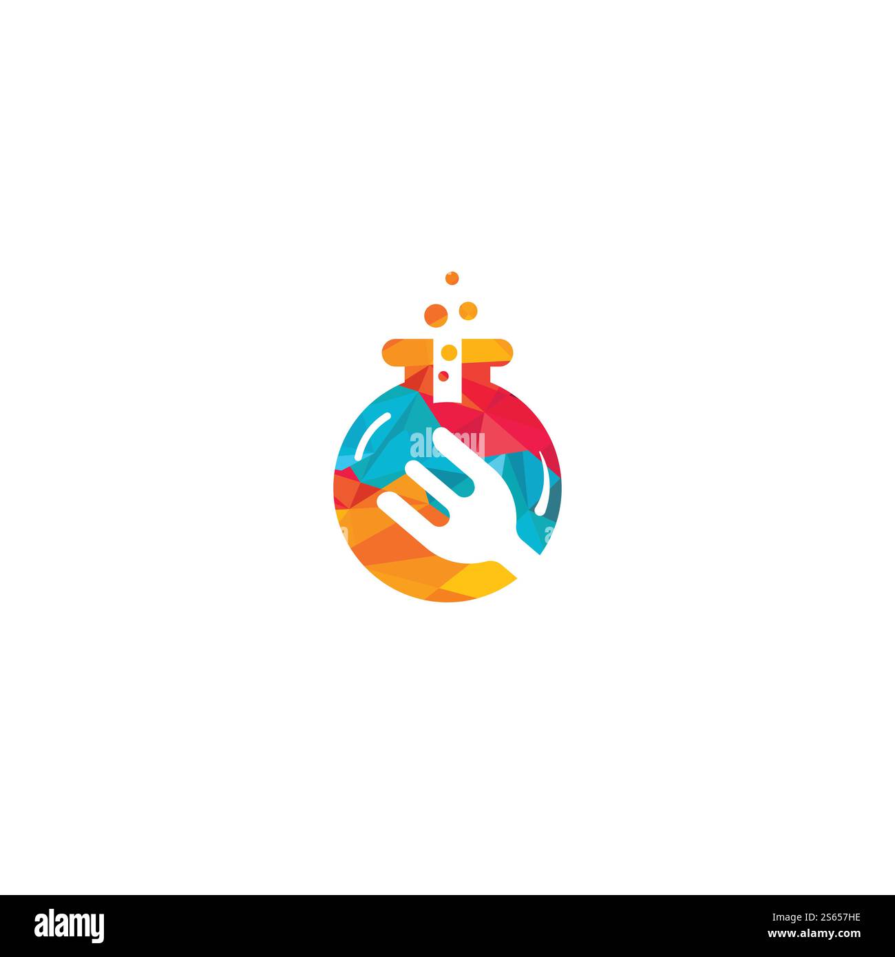 Food lab vector logo design. Lab test tube with fork Stock Vector Image ...