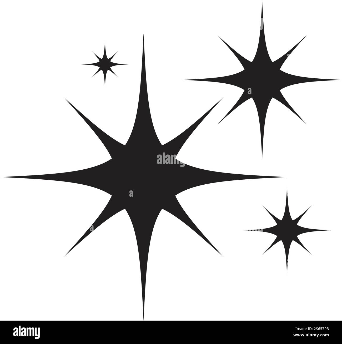 Sparkling star icon Cut Out Stock Images & Pictures - Alamy